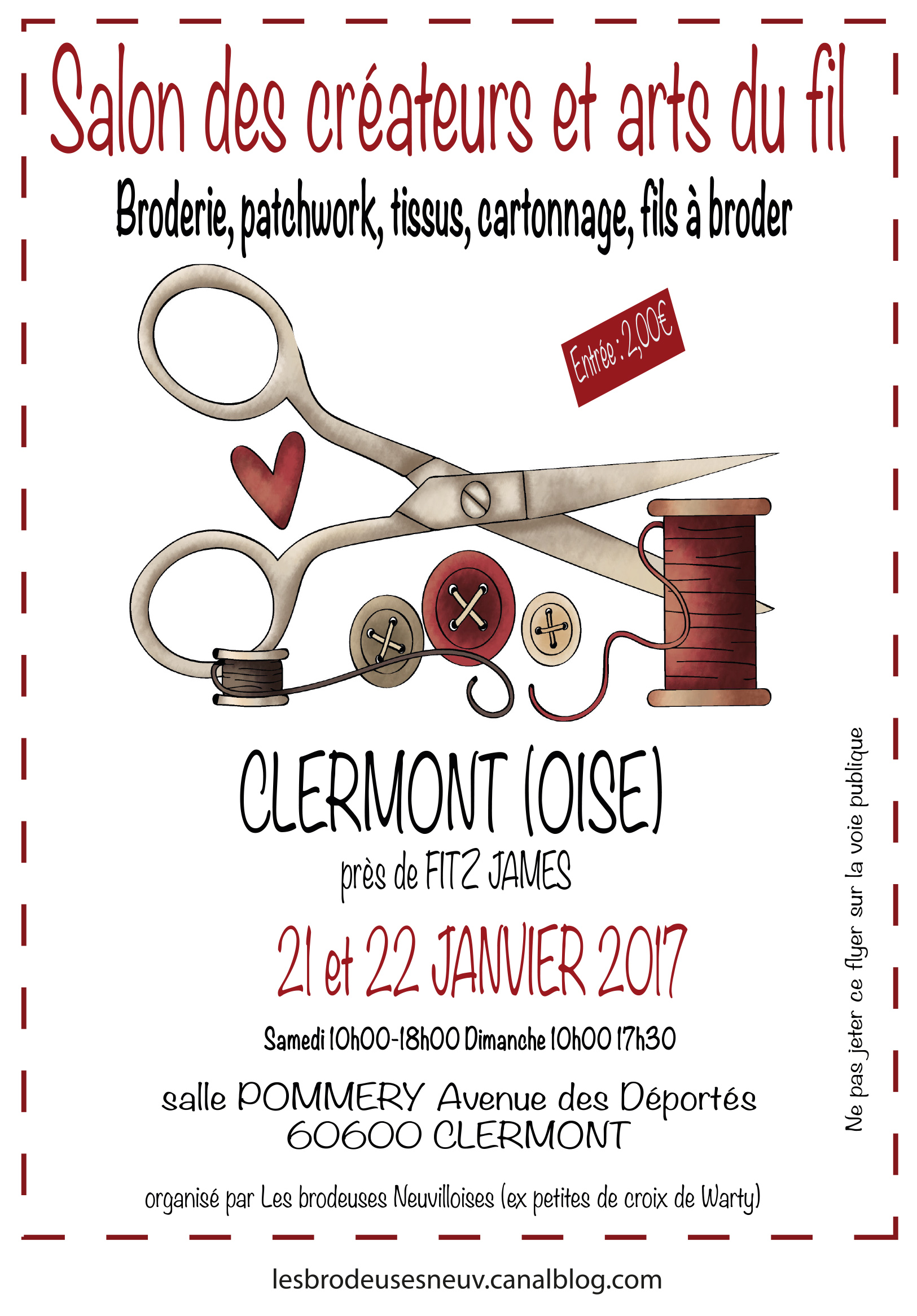 Le salon des créateurs et arts du fil, broderie, patchwork, tissus ...